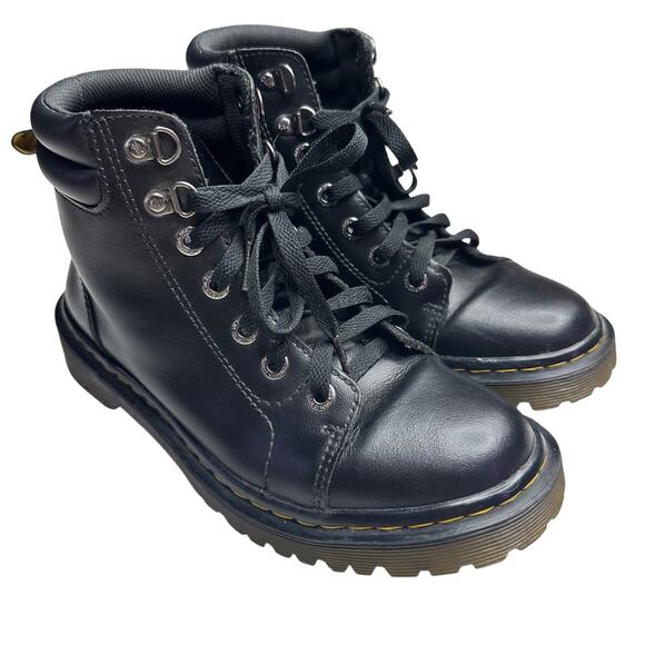 Dr. Martens | Shoes | Sz 8 Dr Martens Faora Combat Boots Black Leather ...